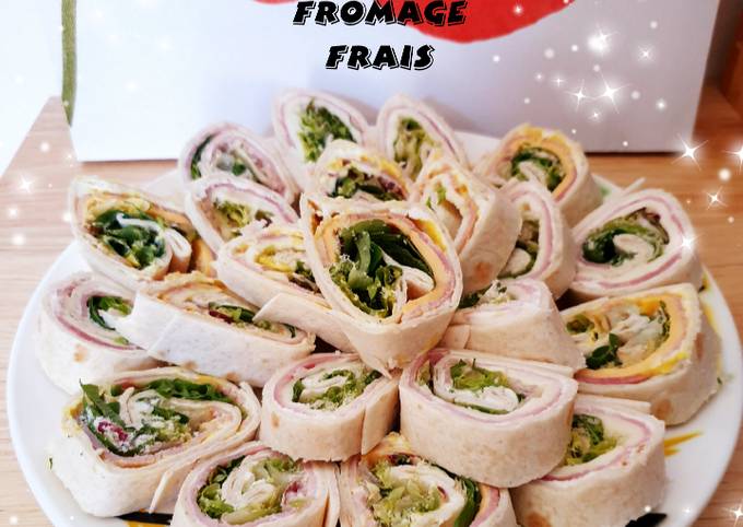 Minis wraps apéritifs jambon fromage - Les gourmandises de Stef chez Fanny