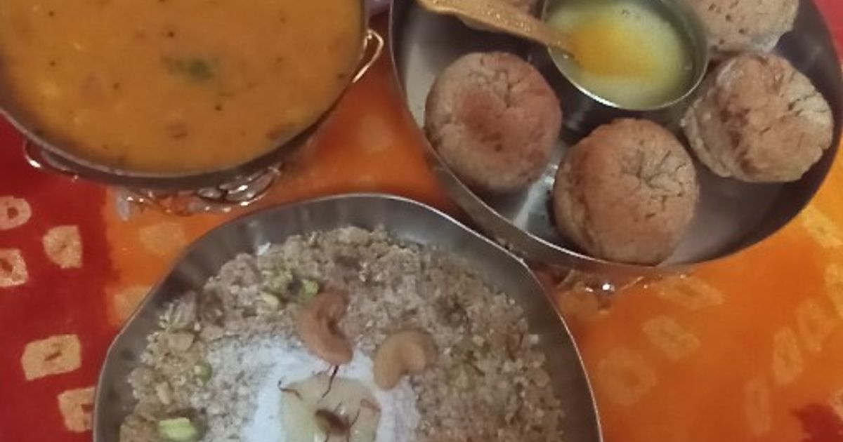 Dal Bati Churma Recipe by Rashmi Adhvaryu - Cookpad