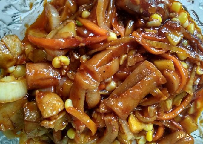 Resep 2. Sosis Baso Saus Barbeque oleh 🌈 Momce Kitchen's 🌈 - Cookpad