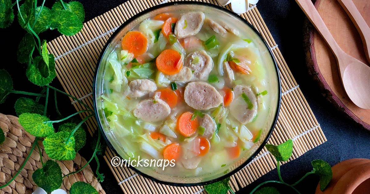 Resep Sup Sayur Baso Sapi oleh Enik Sulistyawati - Cookpad
