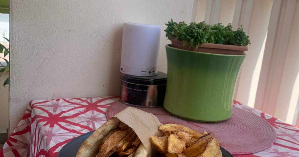 Vegan σουβλάκι με πατάτες "τηγανητές" του φούρνου Συνταγή από τον/την ...