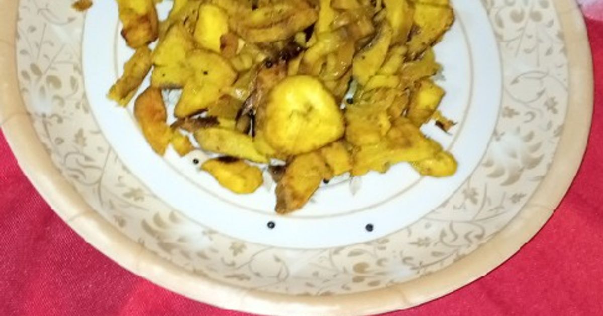 कच्चा केला का भुजिया (Kacha Kela Ka Bhujiya Recipe In Hindi) रेसिपी ...