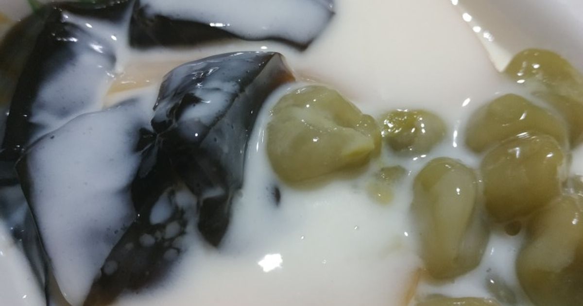 Resep Puding Mangga,Cincau, Boba Matcha With Vla Vanila oleh Debby ...