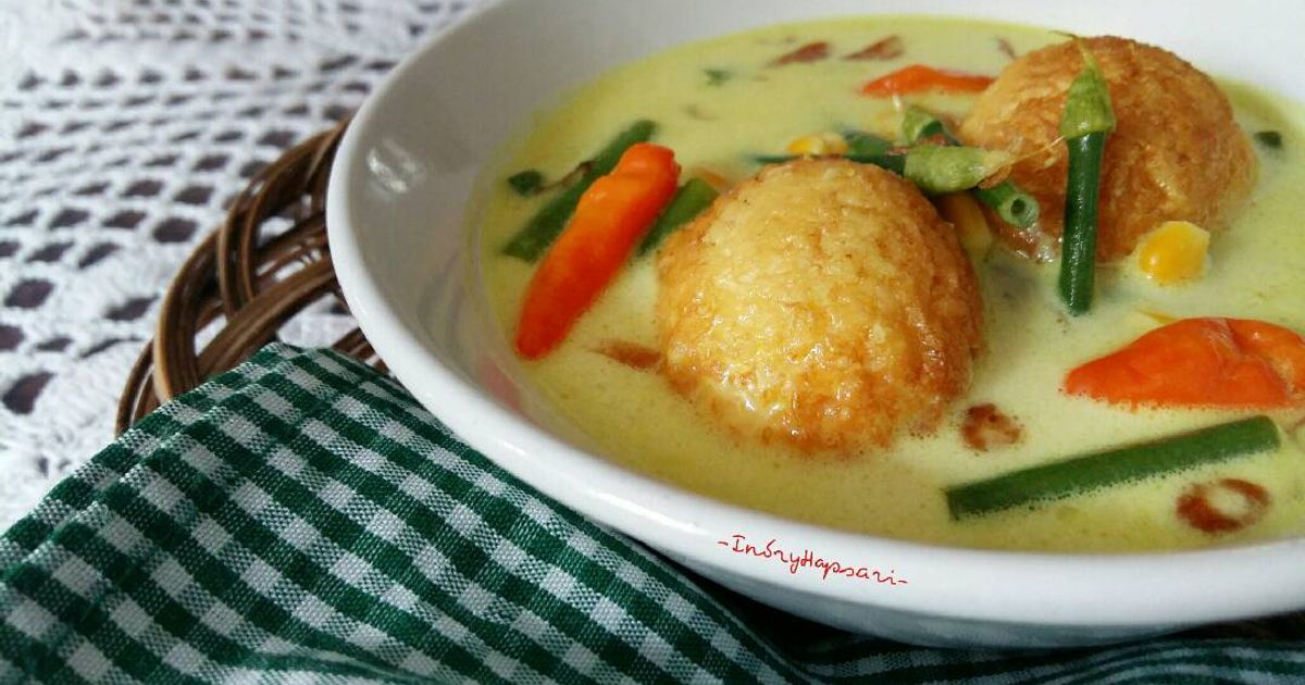 Resep Sayur Santan Telur Bunga Bawang #Postingrame2 Telur oleh Indry ...