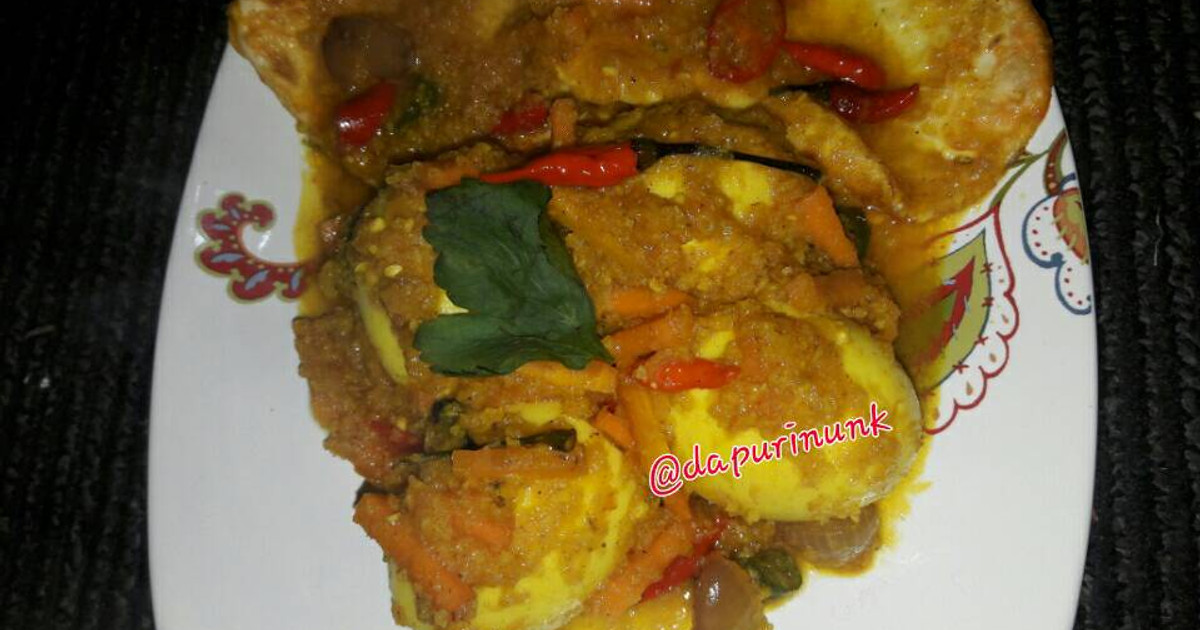Resep Telur Masak Acar Kuning Tnp Timun Non Msg oleh Inunk - Cookpad