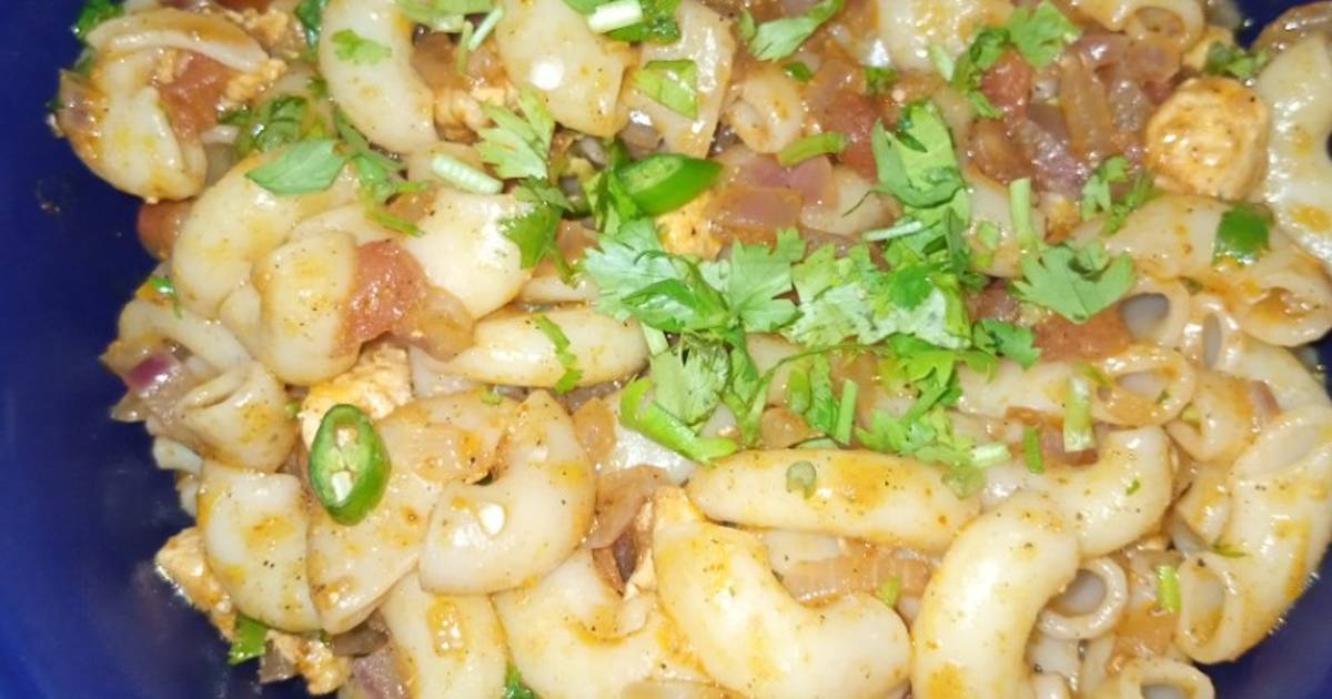 Curry Macaroni Recipe by Surhaan Tahir Wafai - Cookpad