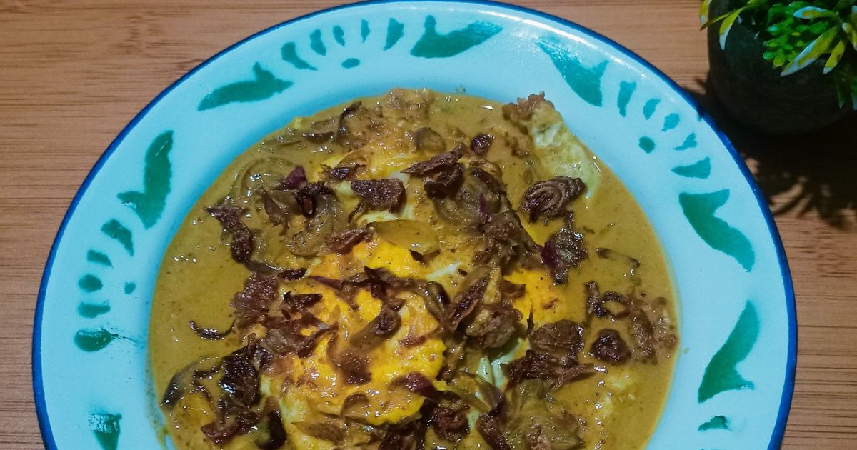 Resep Telur Kari Simpel oleh bundanyakembar - Cookpad