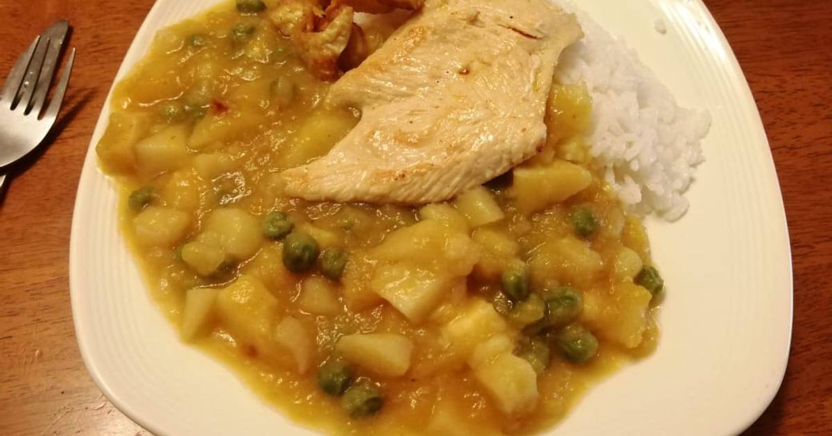 Locro peruano con bisteck de pollo y arroz Receta de Adriana Espinoza ...