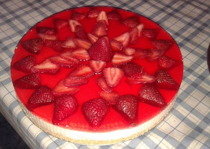 Cheesecake de frutillas Receta de Silvia- Cookpad