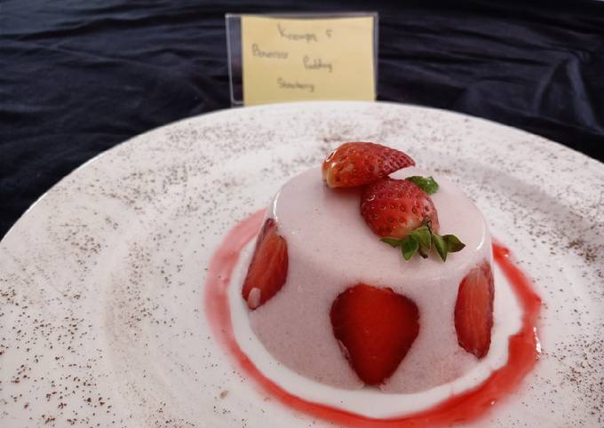 Resep Strawberry bavarois oleh Tiara ramadhina - Cookpad