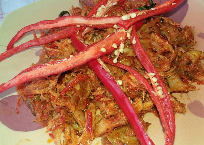 Resep Ayam kampung suwir bumbu pelecing oleh shofi Jen - Cookpad