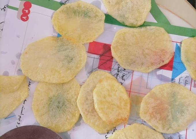 طرز تهیه چیپس😋 ساده و خوشمزه توسط Melisa کوکپد