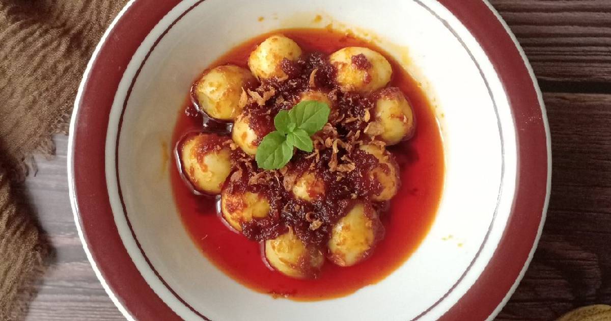 40 resep telur puyuh bumbu merah enak dan mudah - Cookpad