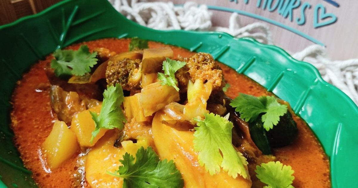 Resipi Kari Sayuran & Ubian Campur Masala (Vegetarian) oleh mamy ...