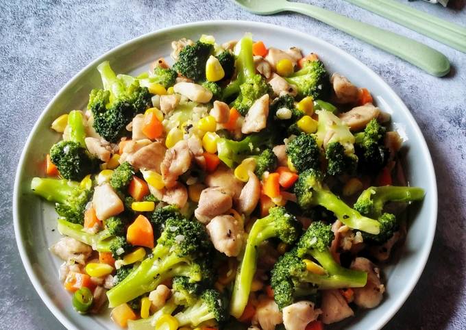 Resep Chicken With Mix Vegetables oleh Itha Subekti - Cookpad