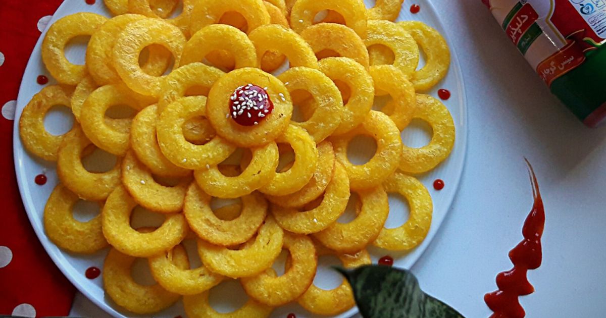 طرز تهیه چیپس سیب زمینی حلقه ای ساده و خوشمزه توسط Mahnoosh - کوکپد