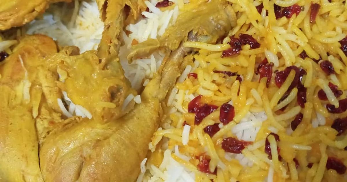 Barberry Rice With Chicken (Irani Rice) Recipe by Samra Suhail - Cookpad