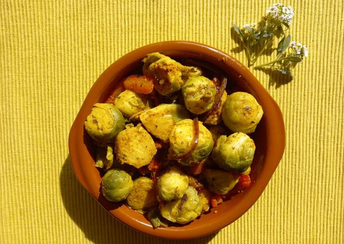 Repollitos de Bruselas salteados Receta de Stephie- Cookpad