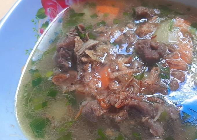 Resep Sup Cincang Daging Sapi Sederhana oleh Dina Pertiwi - Cookpad