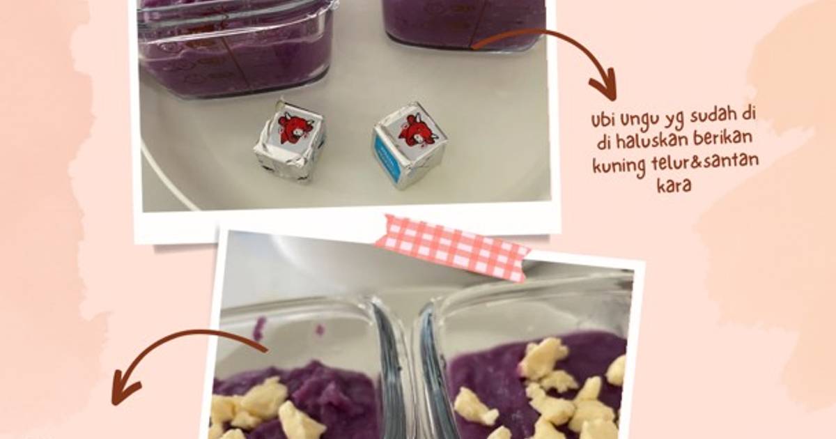 Resep Snack mpasi ubi ungu kukus oleh Kinan - Cookpad