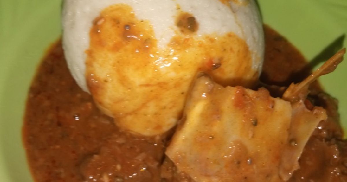 Maize Semolina Swallow With Busasshen Kubewa Recipe by Fady SBT - Cookpad