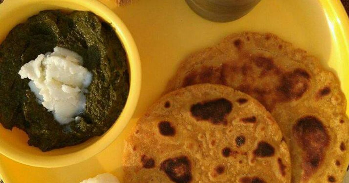 Sarson Da Saag Te Makki Di Roti Recipe by Cook With Neeru Gupta - Cookpad