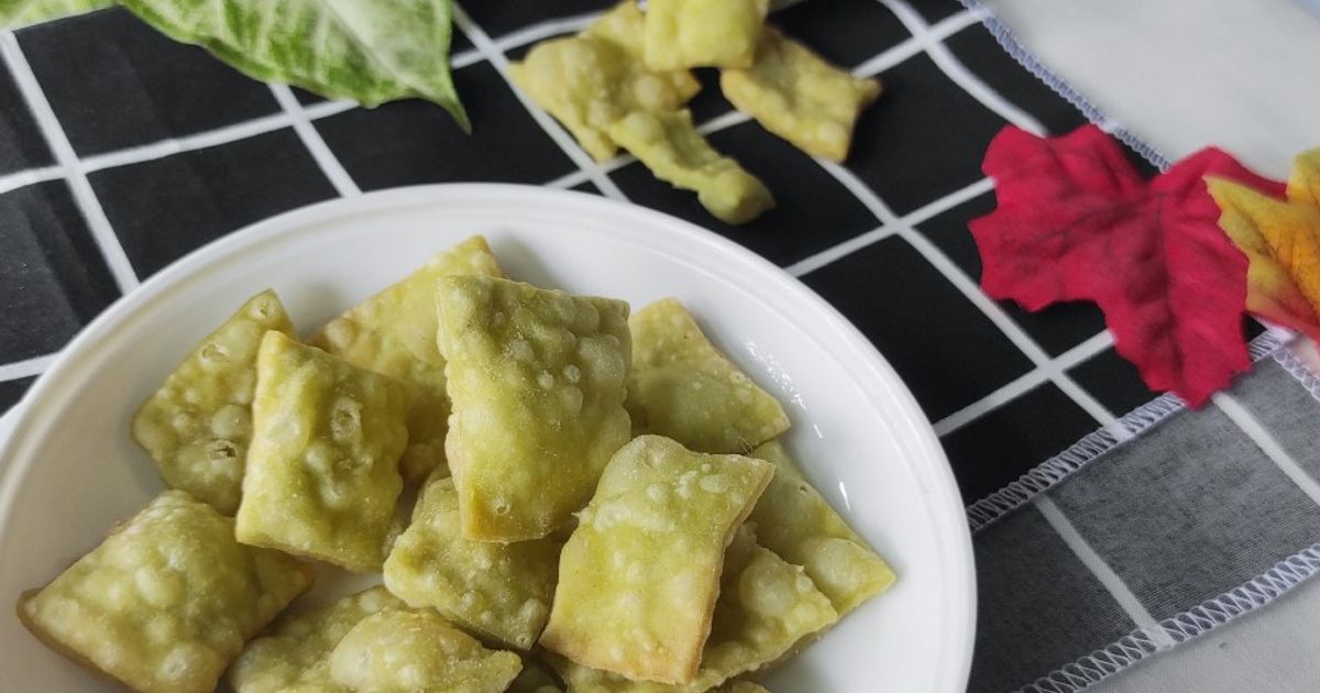 Resep keripik pangsit maizena rumahan enak dan mudah - Cookpad