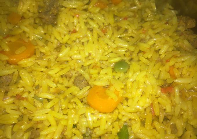 Mince meat simple fried rice Recipe by meenaz_bite - Cookpad