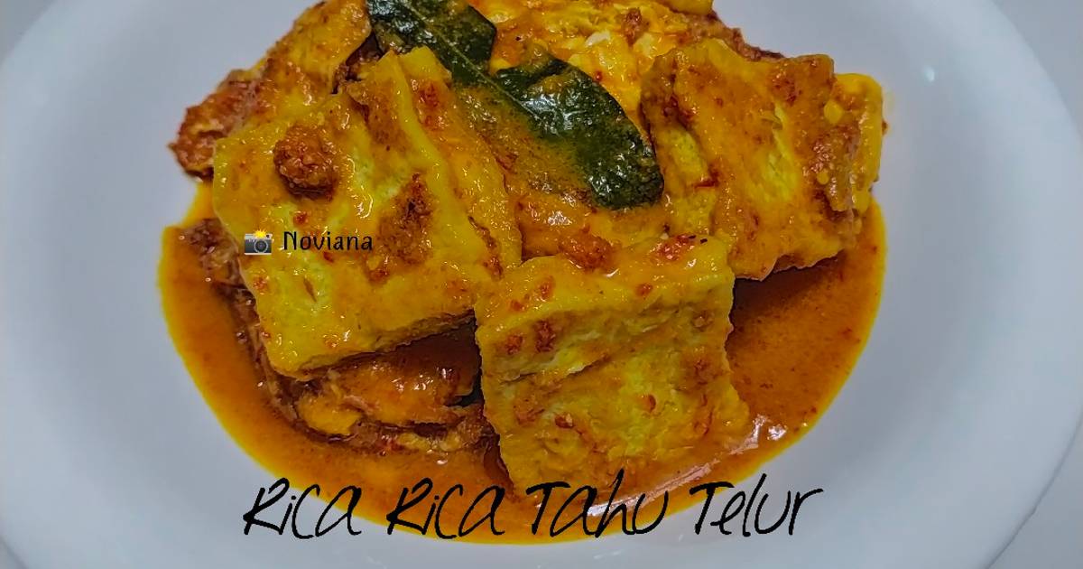 16 resep tahu telur rica rica enak dan mudah - Cookpad