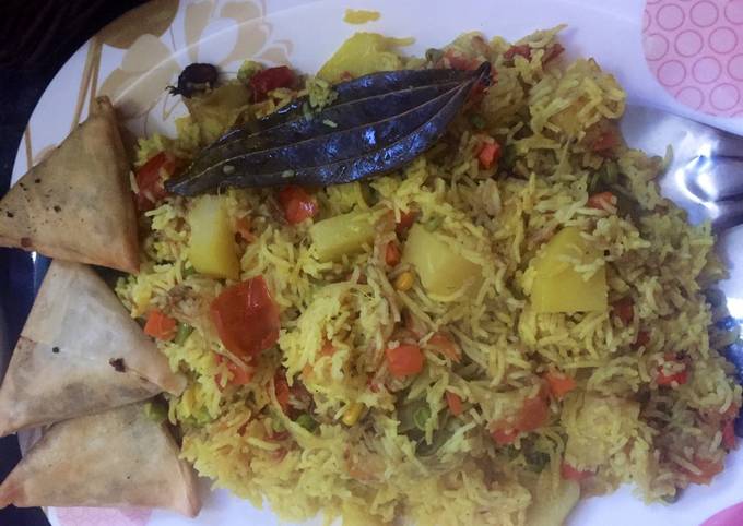 Easy Veggie Pulau Recipe by Arisha Jamal - Cookpad