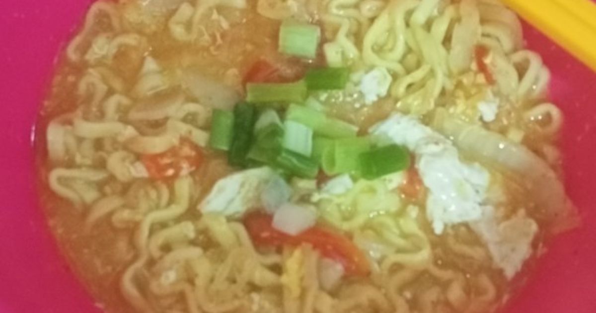 Resep mie kuah pedas burung dara rumahan enak dan mudah - Cookpad