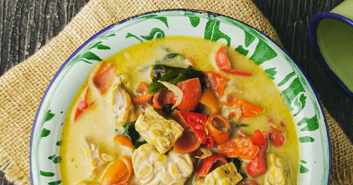 Resep Jangan Lodeh Tempe / Sayur Tempe Simple oleh pawon mommy najam ...