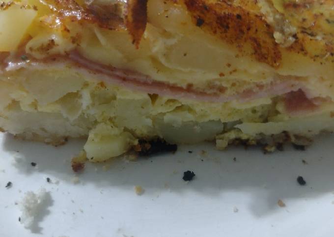 Tortillas De Papa Rellena Con Jamón Y Queso Receta De Yamila Fernandez Cookpad