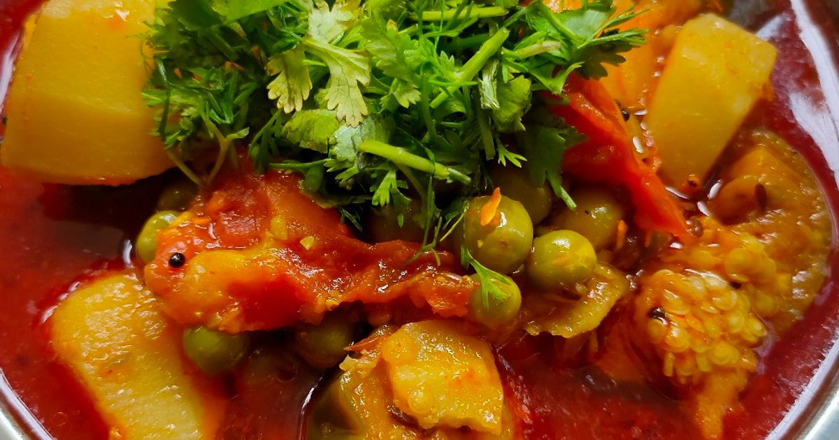 Ringan Bataka Nu Mandir Valu Shak Recipe by Priyangi Pujara - Cookpad