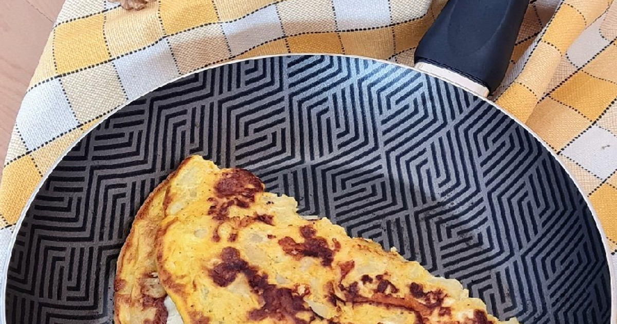 Tortilla Francesa De Pera Con Nueces Y Queso Azul 💙 Receta de Mate Amargo 🧉🍪- Cookpad
