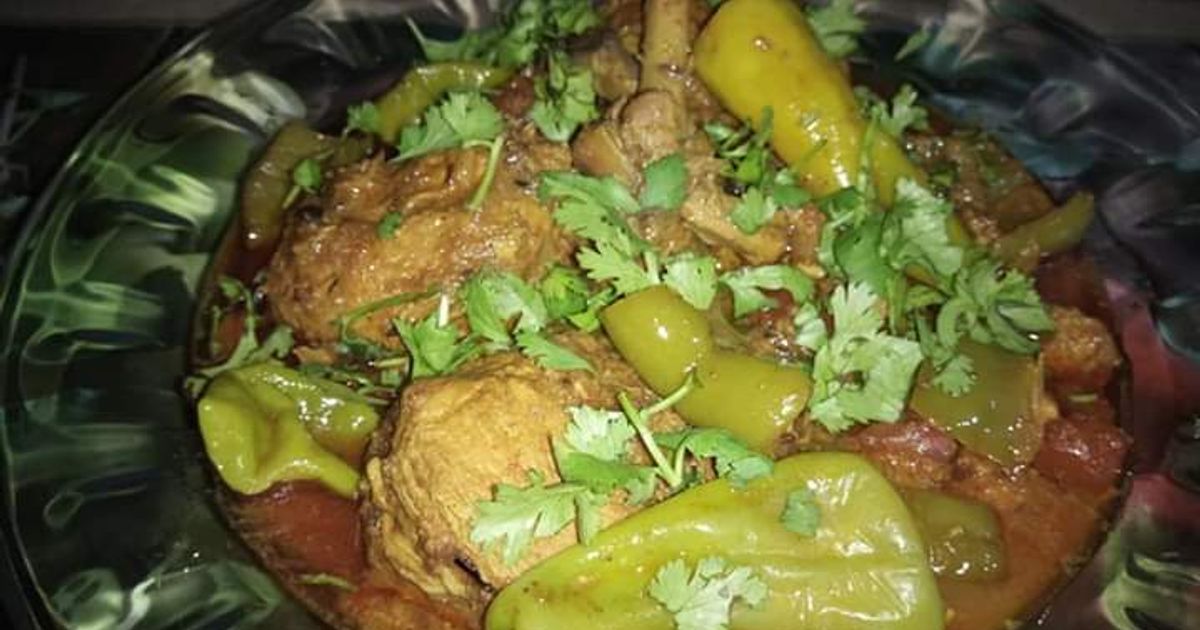 Shimla Mirch Chicken Recipe by Kehkashan Zia - Cookpad