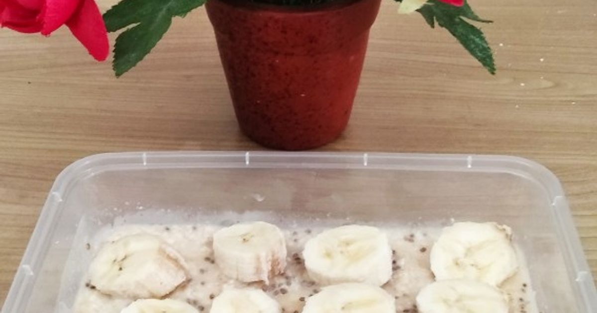 Resep Yakult Banana Overnight Oat oleh Yelvi Levani - Cookpad
