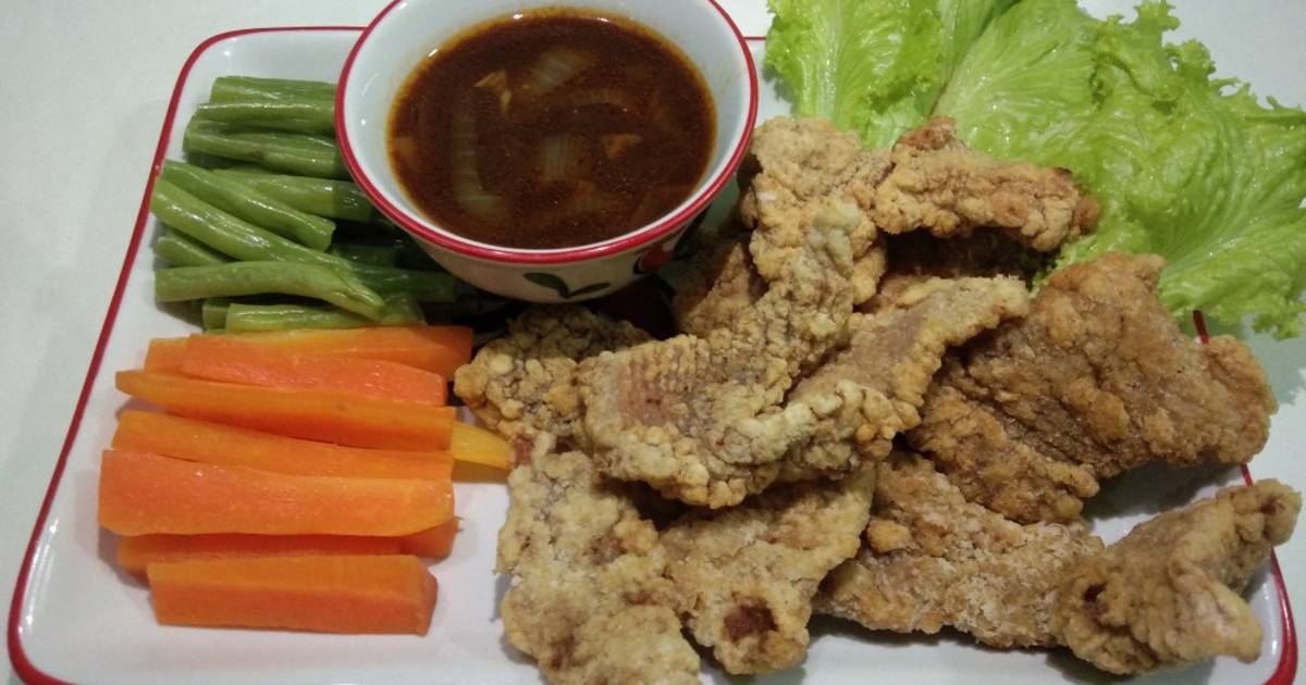 Resep Daging Babi Goreng Crispy oleh Putry Thya - Cookpad