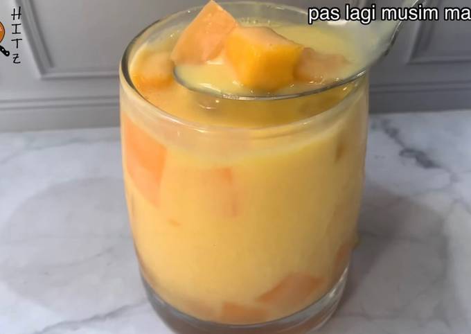 Resep Es Puding Mangga Susu oleh Herlina Jayanti Sutjonong - Cookpad
