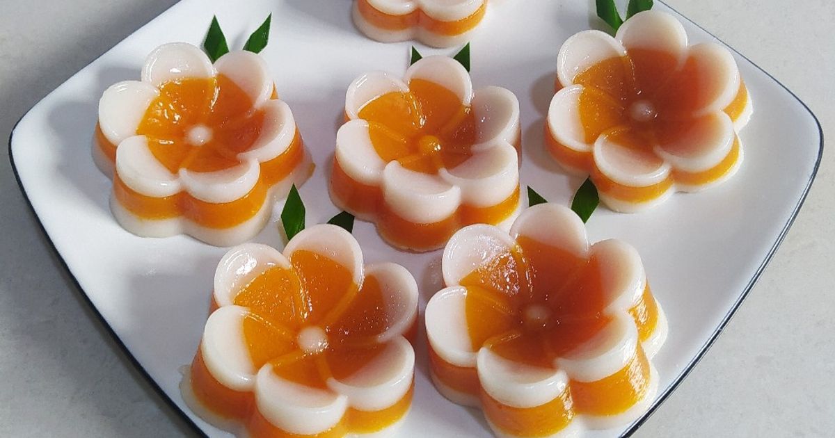 Resep Talam Labu Kuning Bunga Sakura oleh Anitya Ratna Hapsari - Cookpad