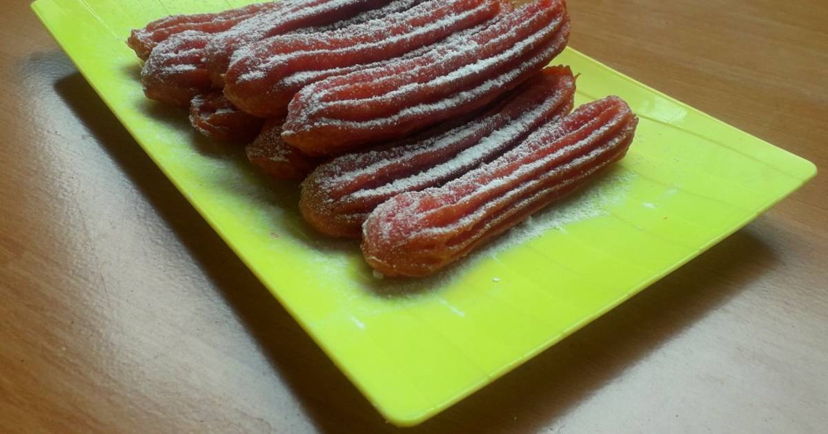 Resep Red Velvet Churros oleh Yulia Dewi - Cookpad