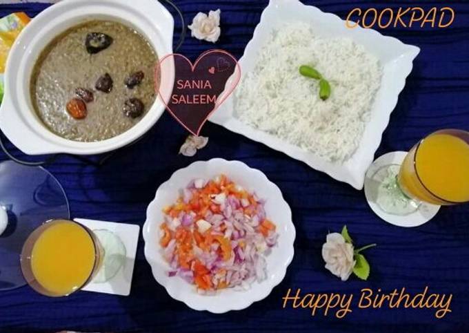 Malka Masoor Daal with Rice Recipe by lovely girl girl - Cookpad