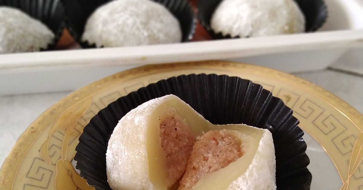 Resep Mochi Isi Kacang Menul oleh Nana Nia - Cookpad