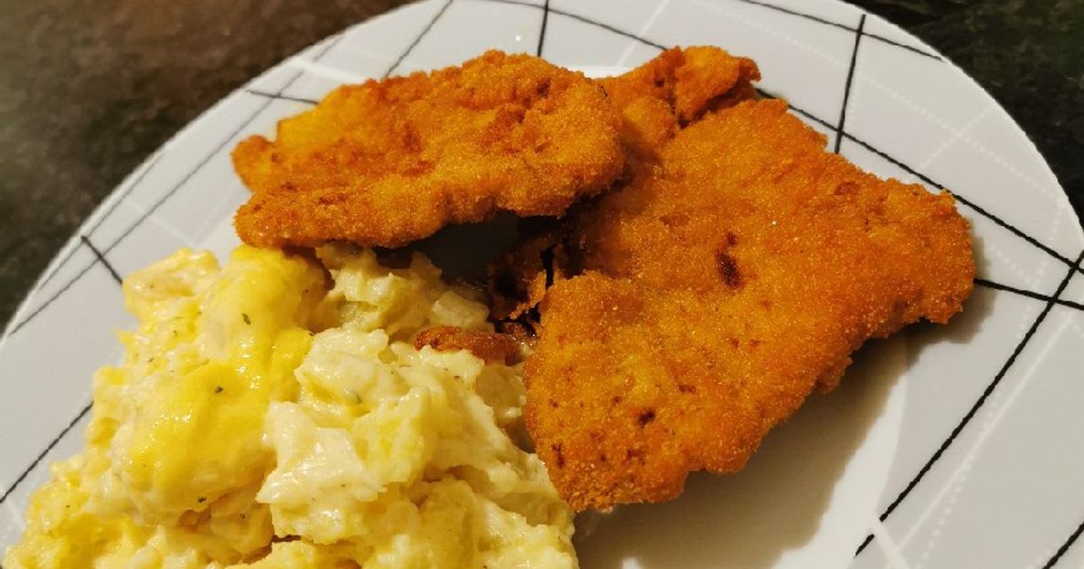 Krumplisaláta, Rántott Hússal | Brigitta receptje - Cookpad receptek