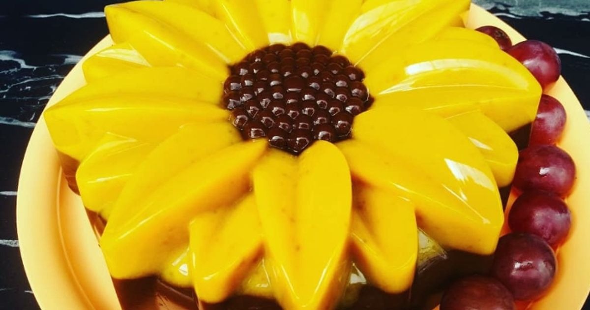 Resep Sunflower Mango Puding oleh 𝚗𝚎𝚢 𝚜𝚊𝚗𝚝𝚒 𝚝𝚘𝚋𝚒𝚗𝚐 - Cookpad