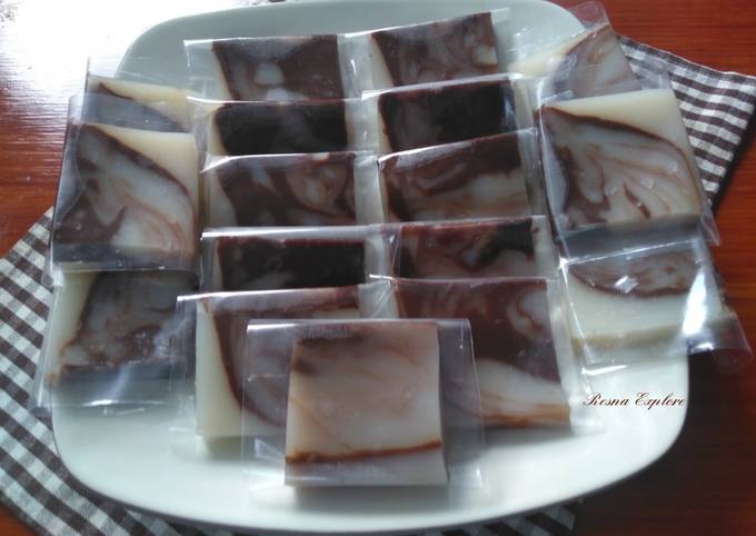 Resep Hunkwe Marmer/Talam/Puding Hunkwe oleh Resna Nata Kitchen - Cookpad