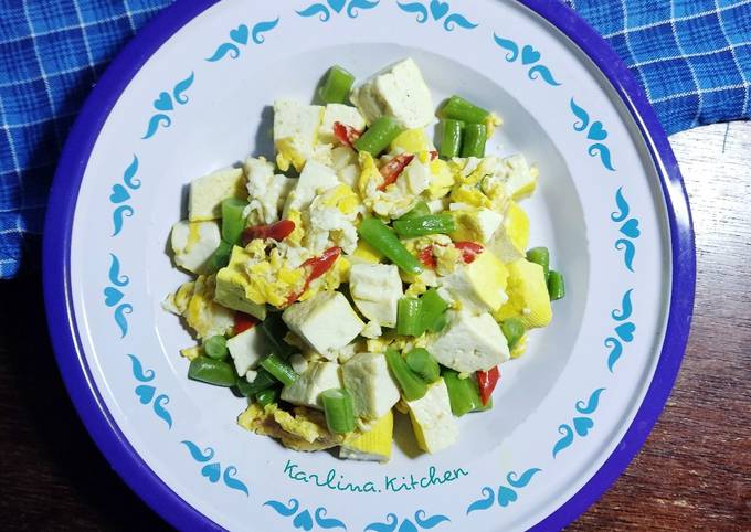 Resep Tumis Buntalor (Buncis, Tahu, Telur) oleh Karlina.Kitchen - Cookpad