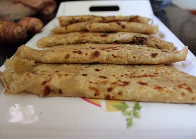 Sweet paratha stuffed with sweet potato Recipe by Madhuri's Kitchen ...