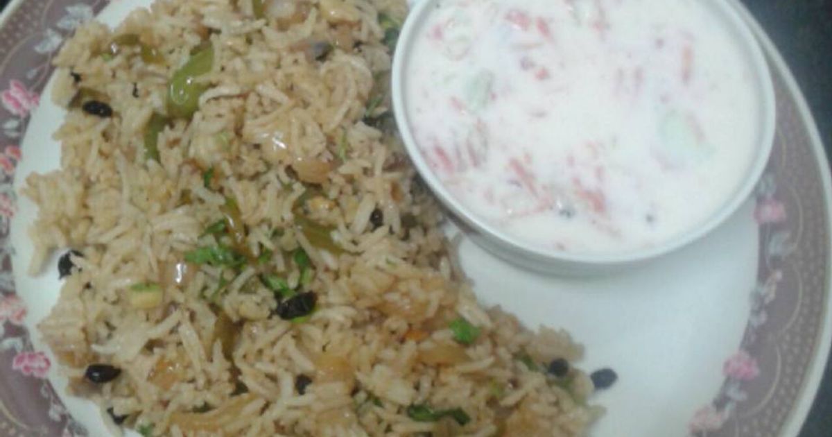 Pineapple Fried Rice With Mixed Vegetable Raita Recipe by Avni Arora ...