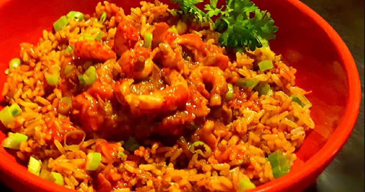 Mikes Ez Crawfish étouffée Over Dirty Rice Recipe By Mmobrien